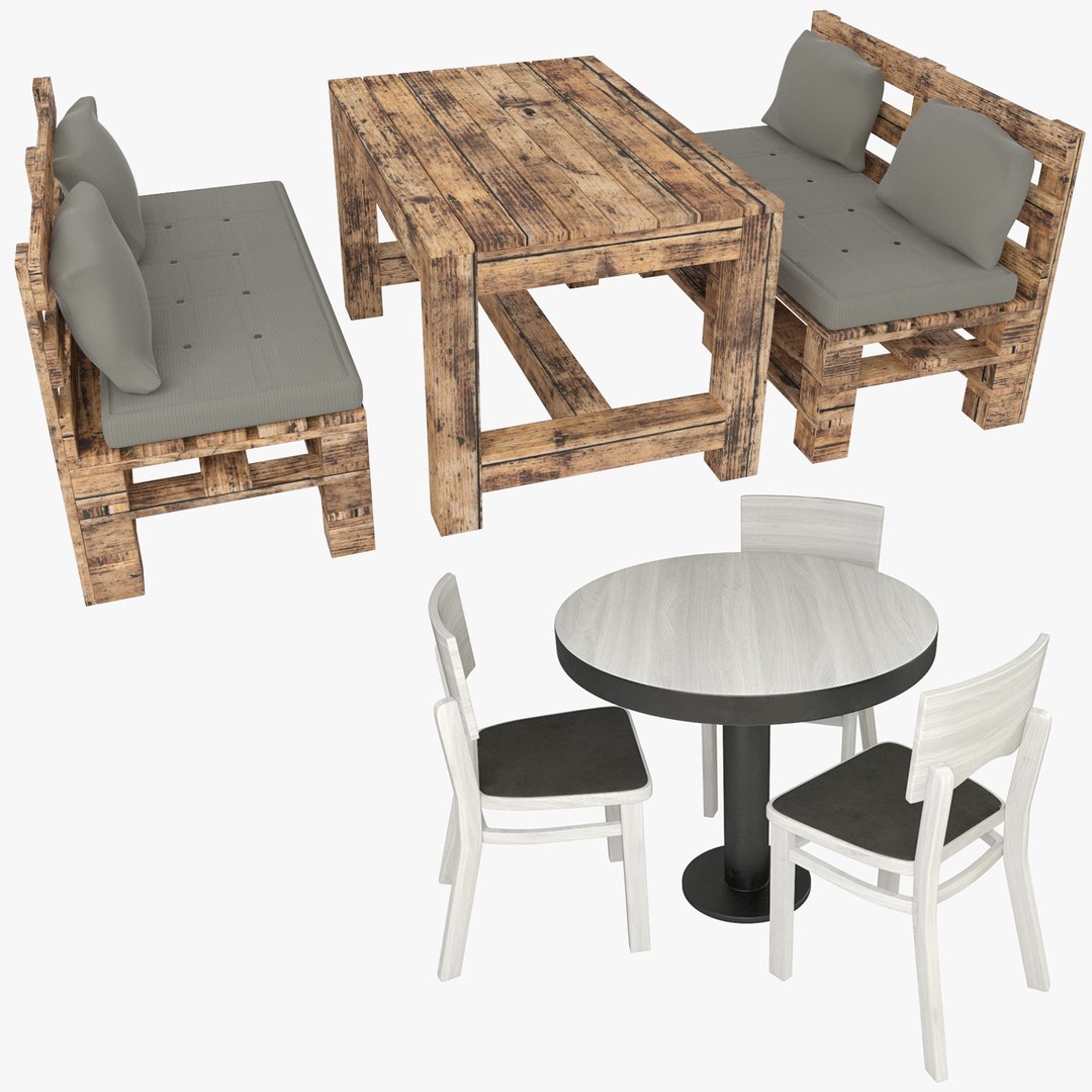 3D model Cafe furniture - TurboSquid 1807029