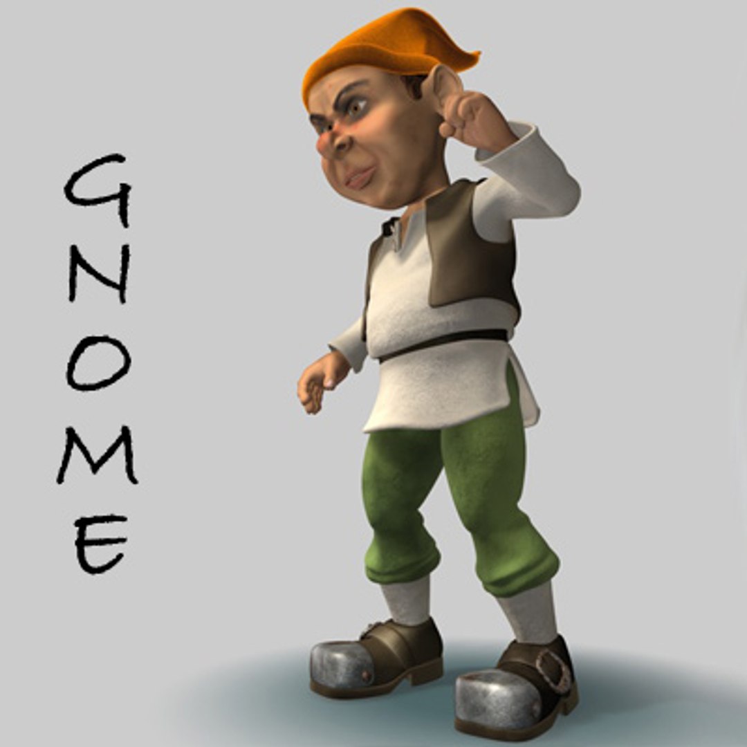 Angry Gnome Character Animation 3d Model
