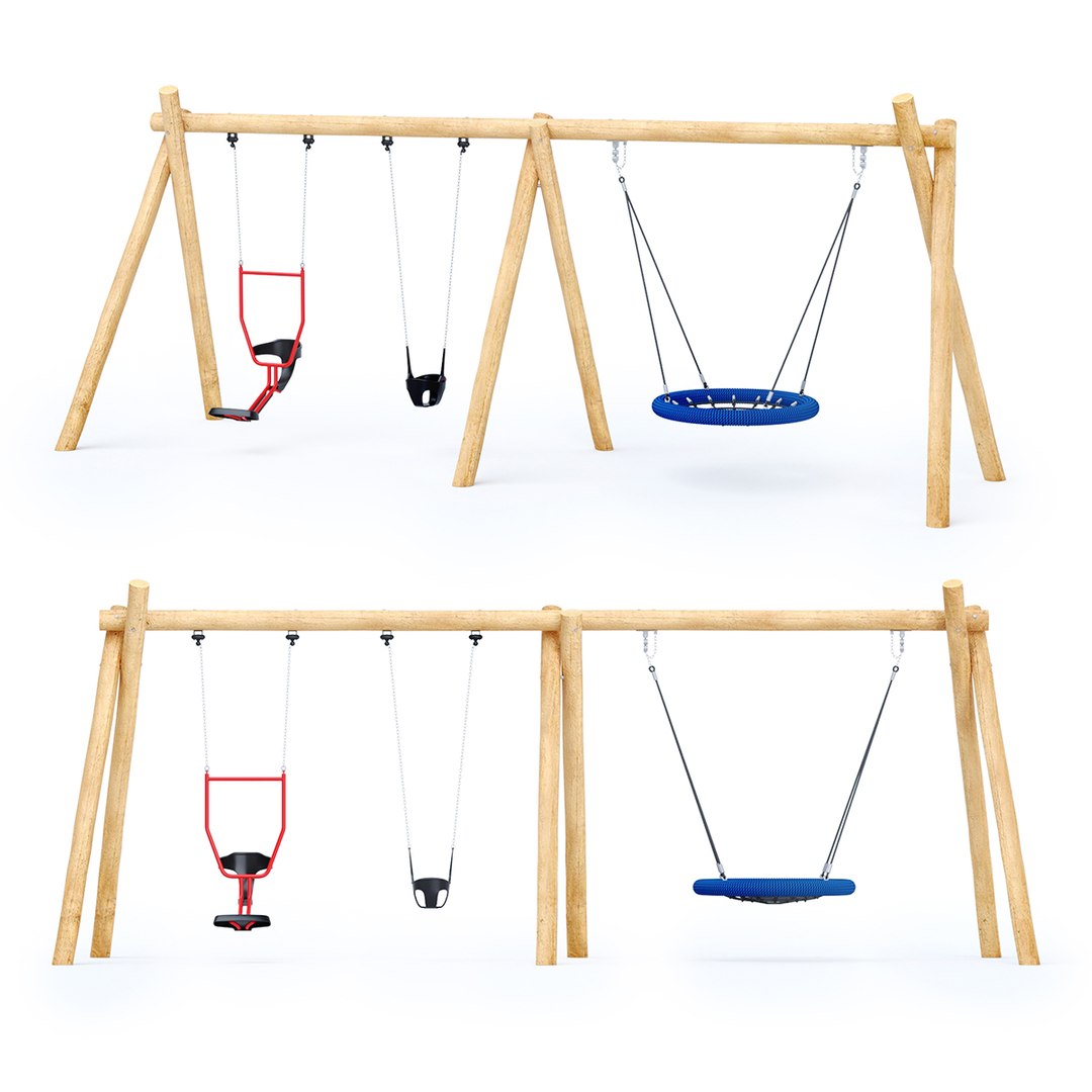 Swing Robinia Kompan And Double Seat You And Me 3D Model - TurboSquid ...