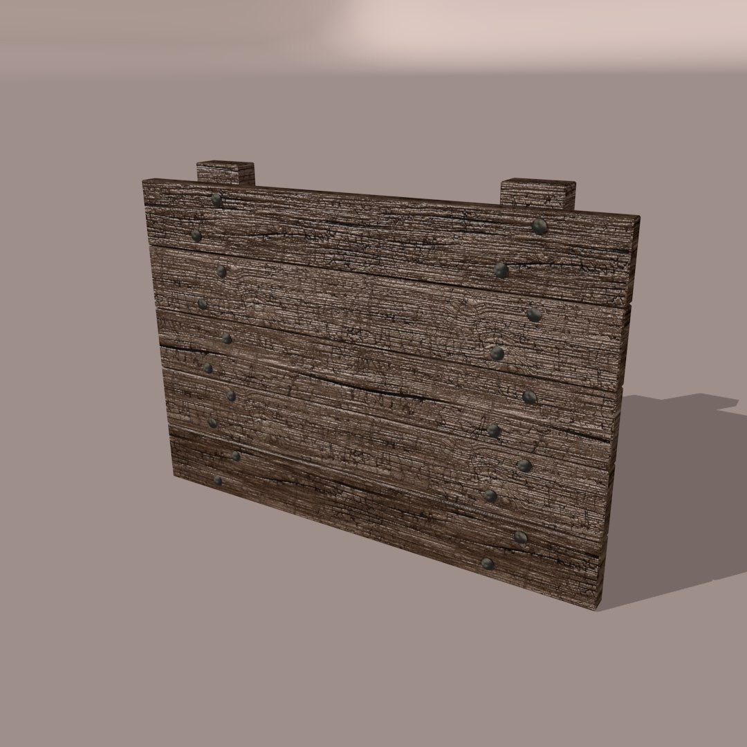 3d Model Wood Wall