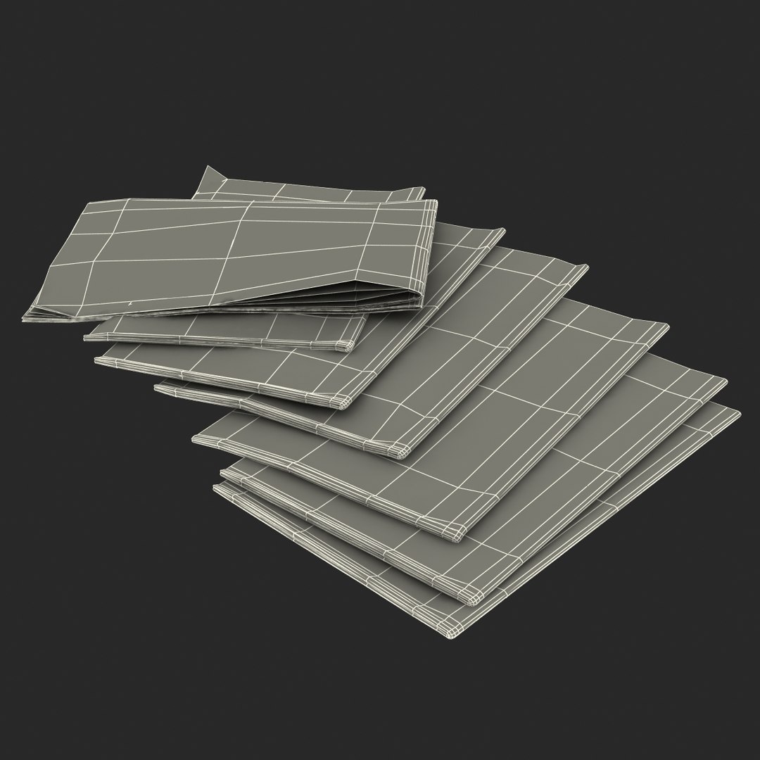 3d newspapers realistic model