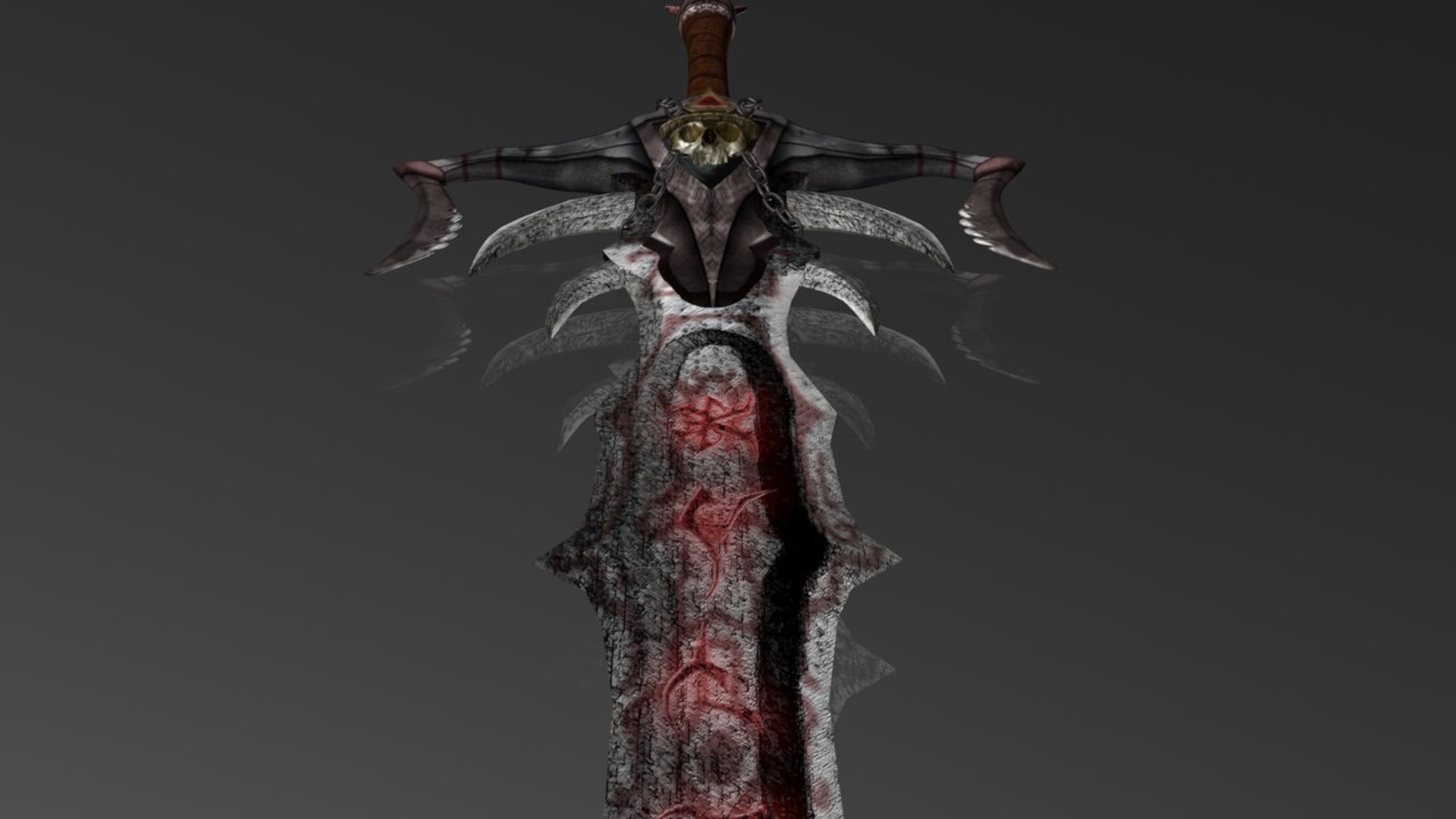 fantasy sword death lord 3d max