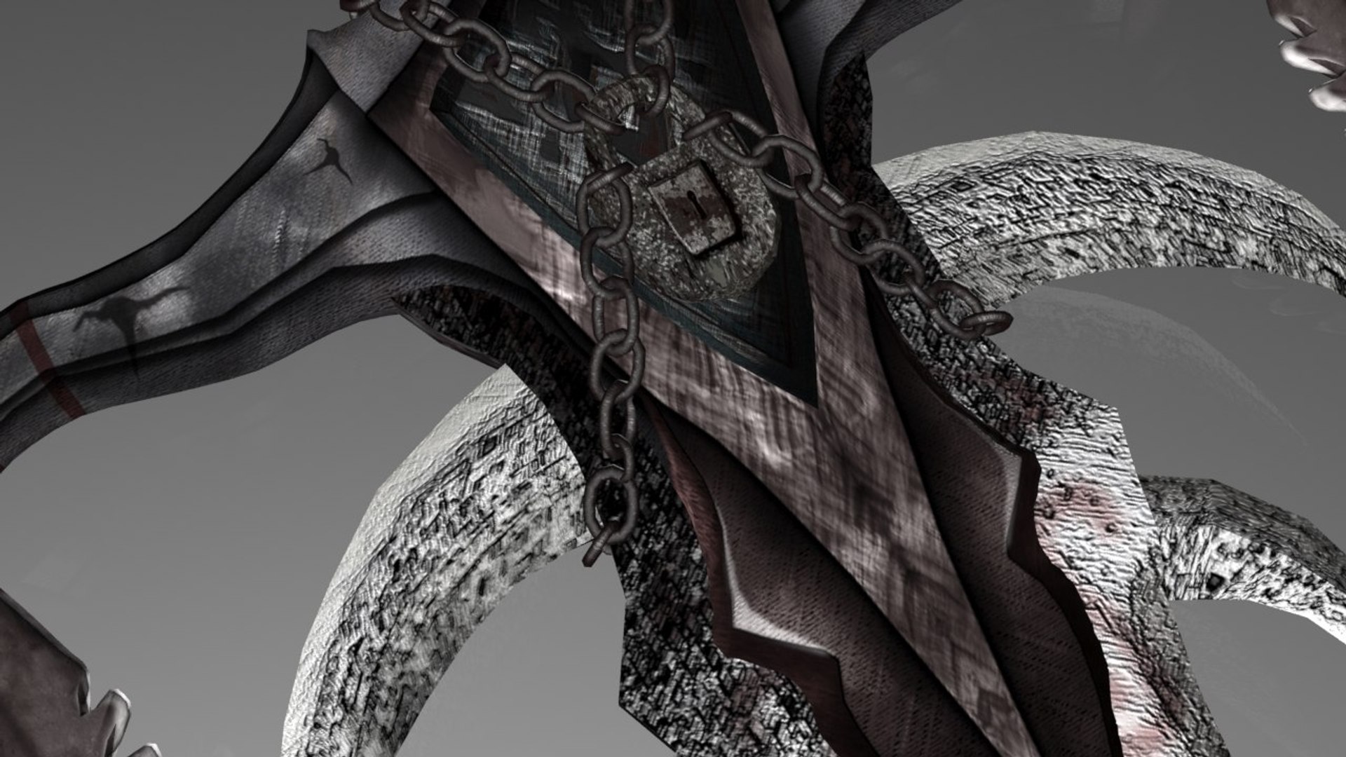 fantasy sword death lord 3d max