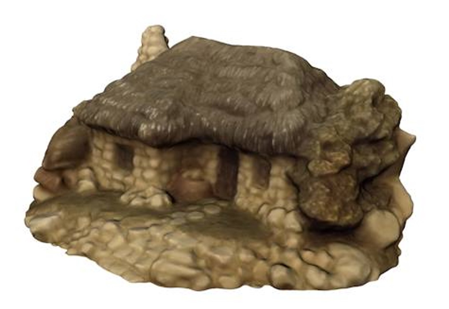 3d Realistic Medieval Stone Cottage Model