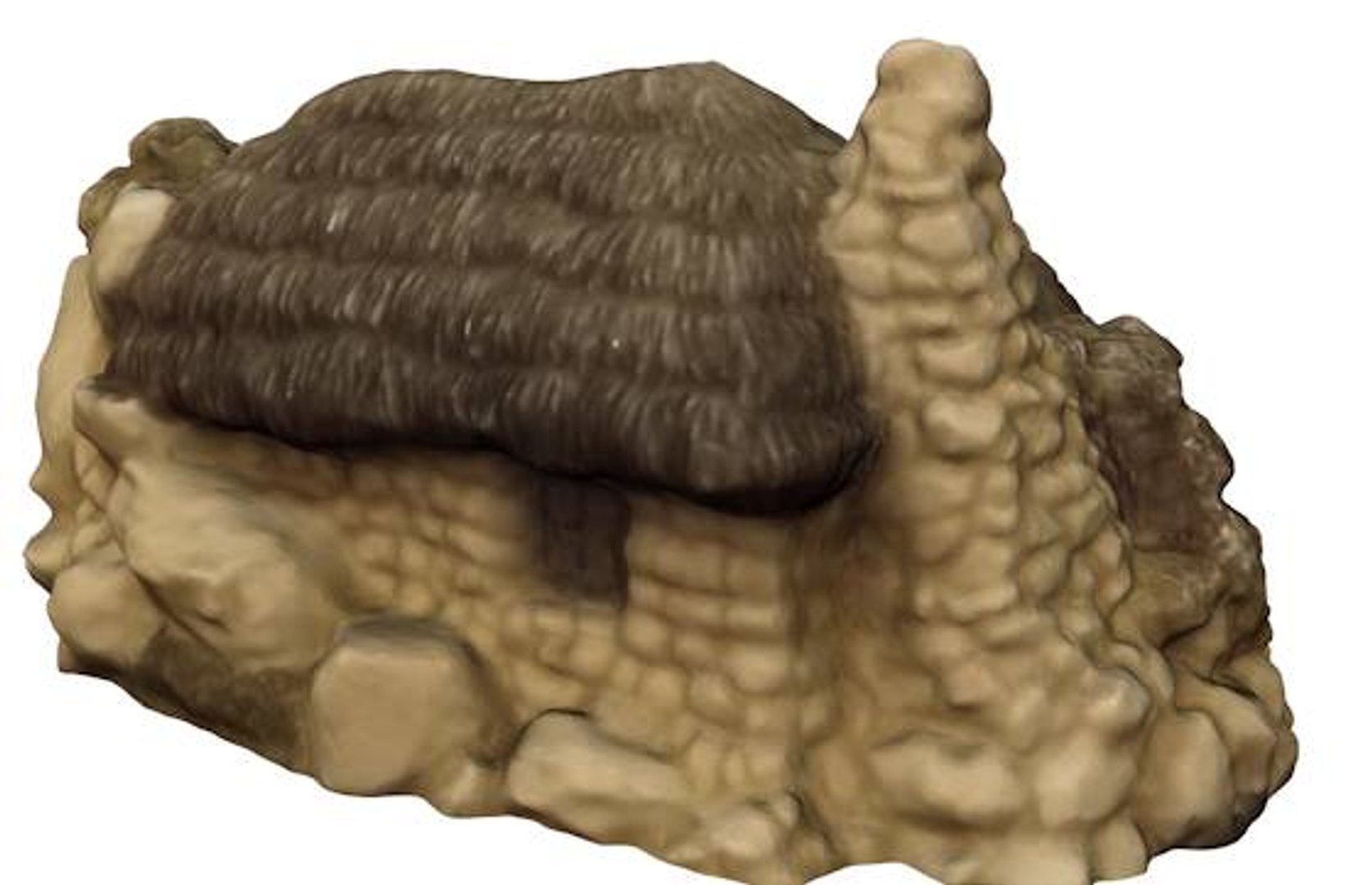 3d Realistic Medieval Stone Cottage Model