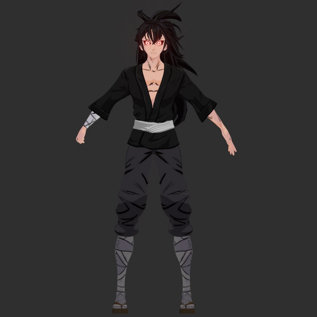 3D Anime Ninja Character - TurboSquid 1480683