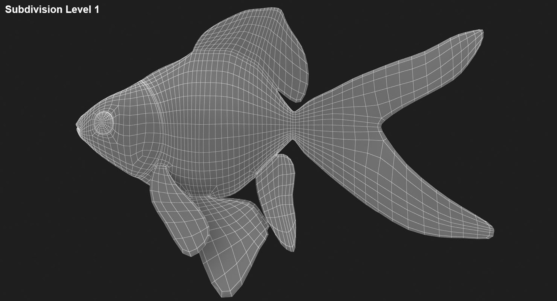 3D Ryukin Goldfish Scanline Animation Model - TurboSquid 1164530
