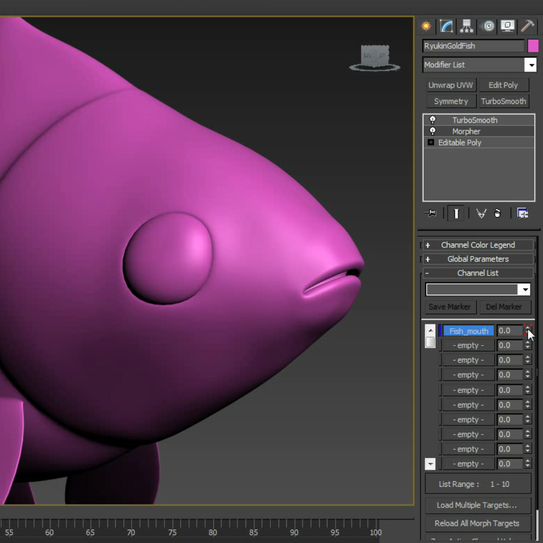 3D Ryukin Goldfish Scanline Animation Model - TurboSquid 1164530
