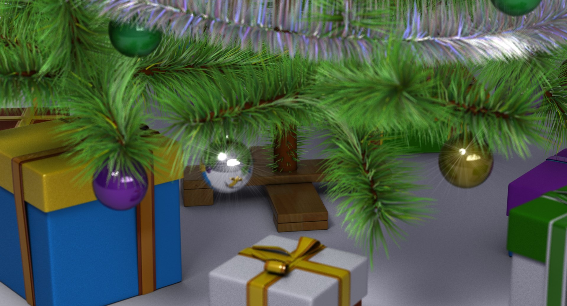 christmas tree animation 3d max