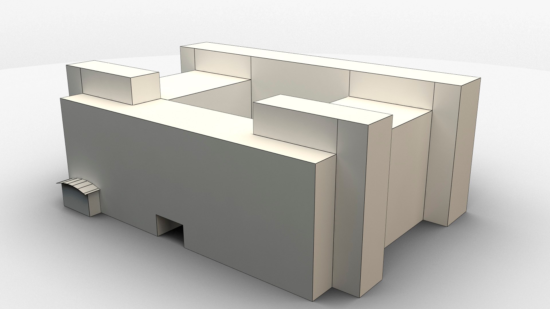 3d engineering laboratory building model