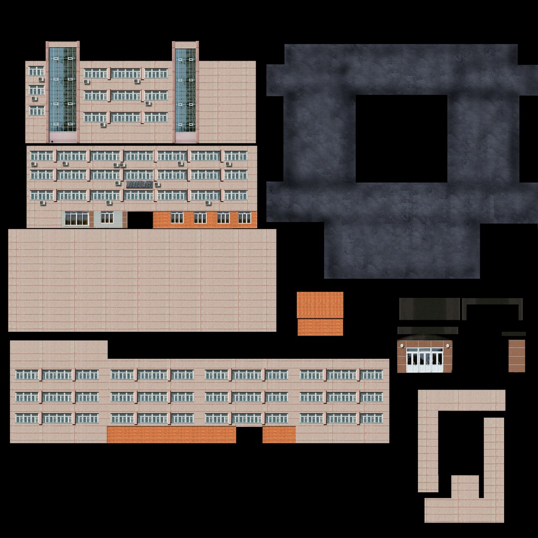 3d engineering laboratory building model