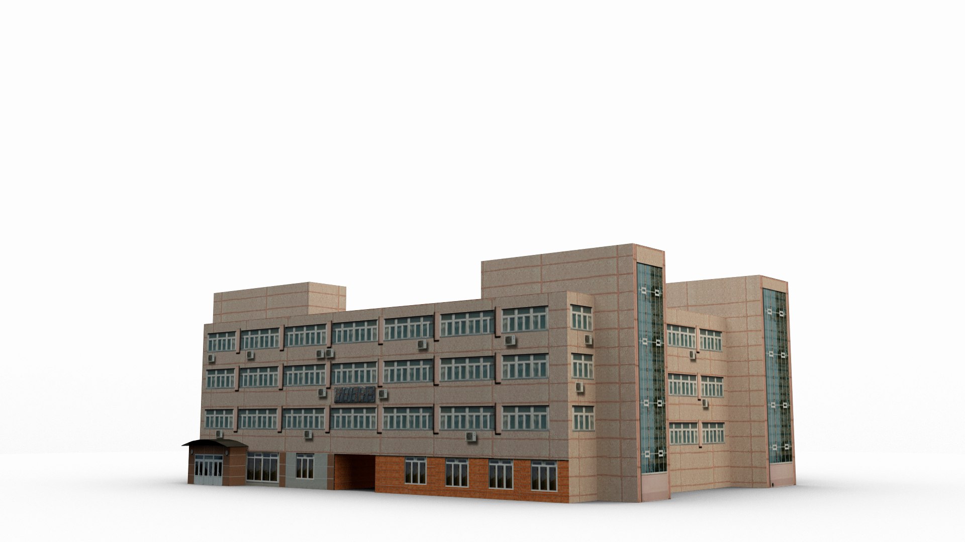 3d engineering laboratory building model