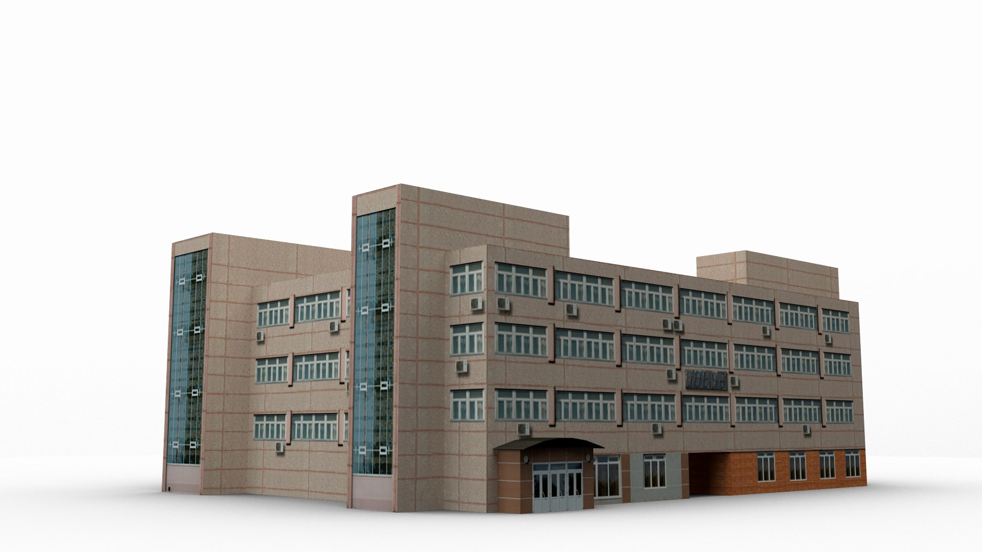 3d engineering laboratory building model