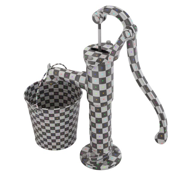 3D model bucket hand pump - TurboSquid 1219830