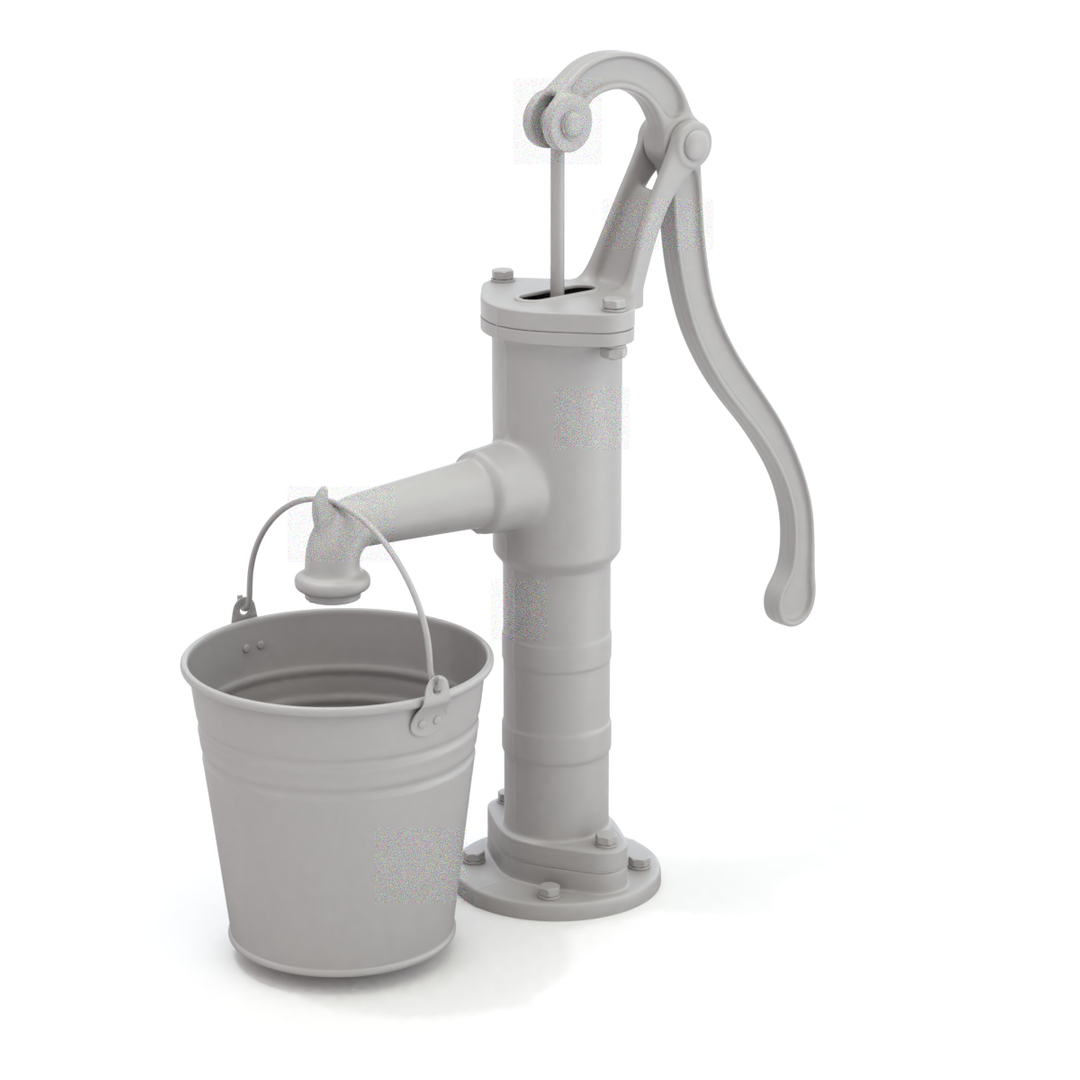 3D model bucket hand pump - TurboSquid 1219830
