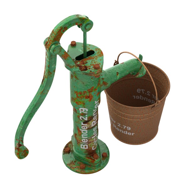 3D model bucket hand pump - TurboSquid 1219830