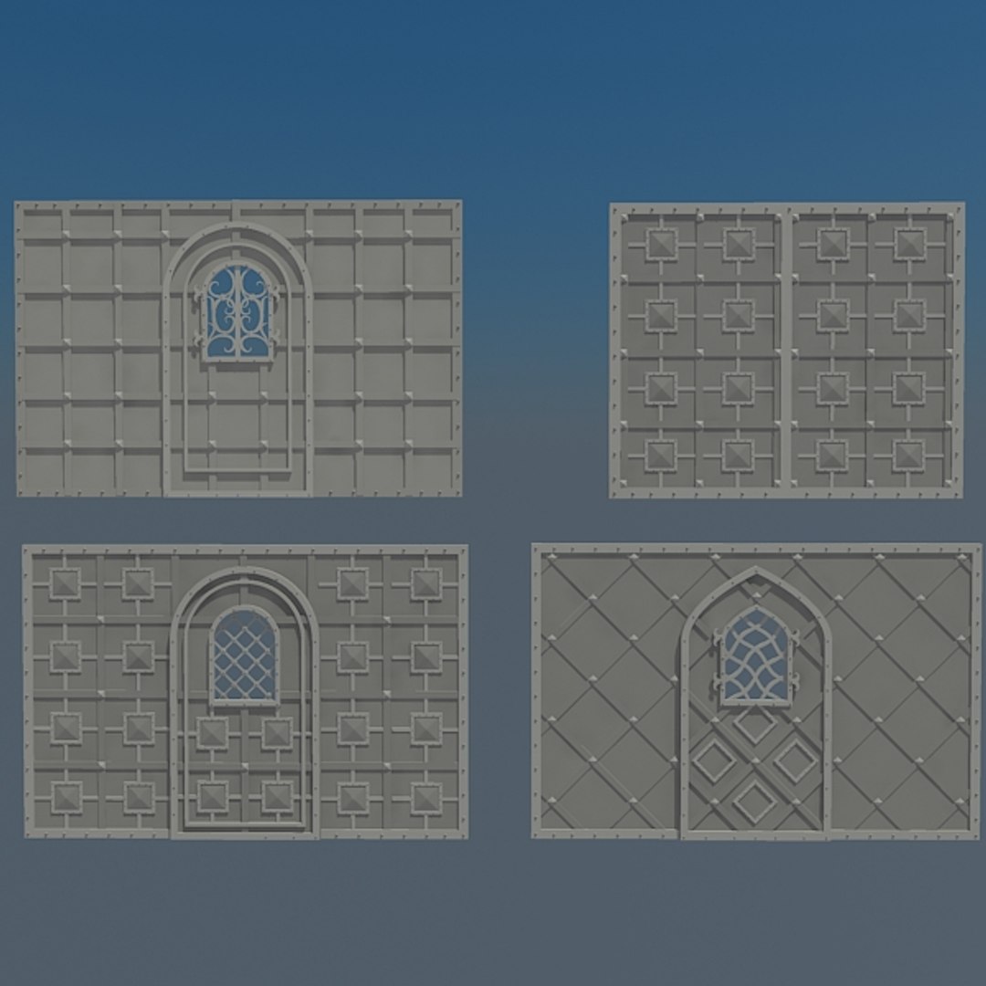 medieval gates 3d 3ds
