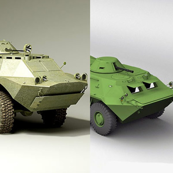 soviet brdm 2 3d model