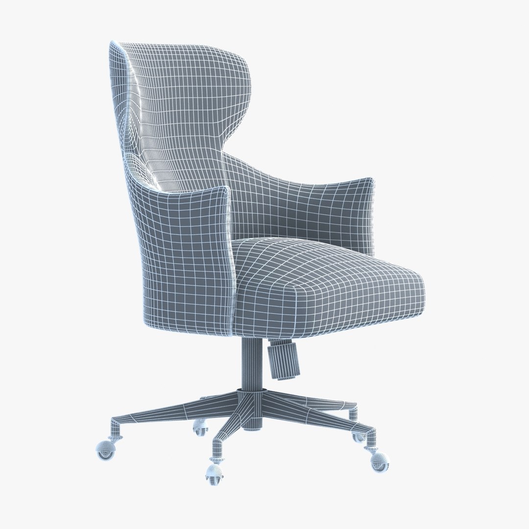 chair custom office leather 3d fbx