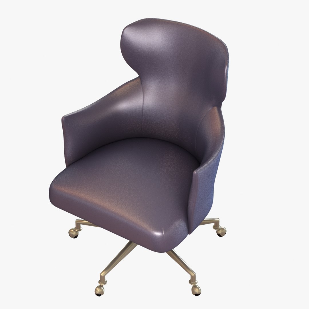 chair custom office leather 3d fbx