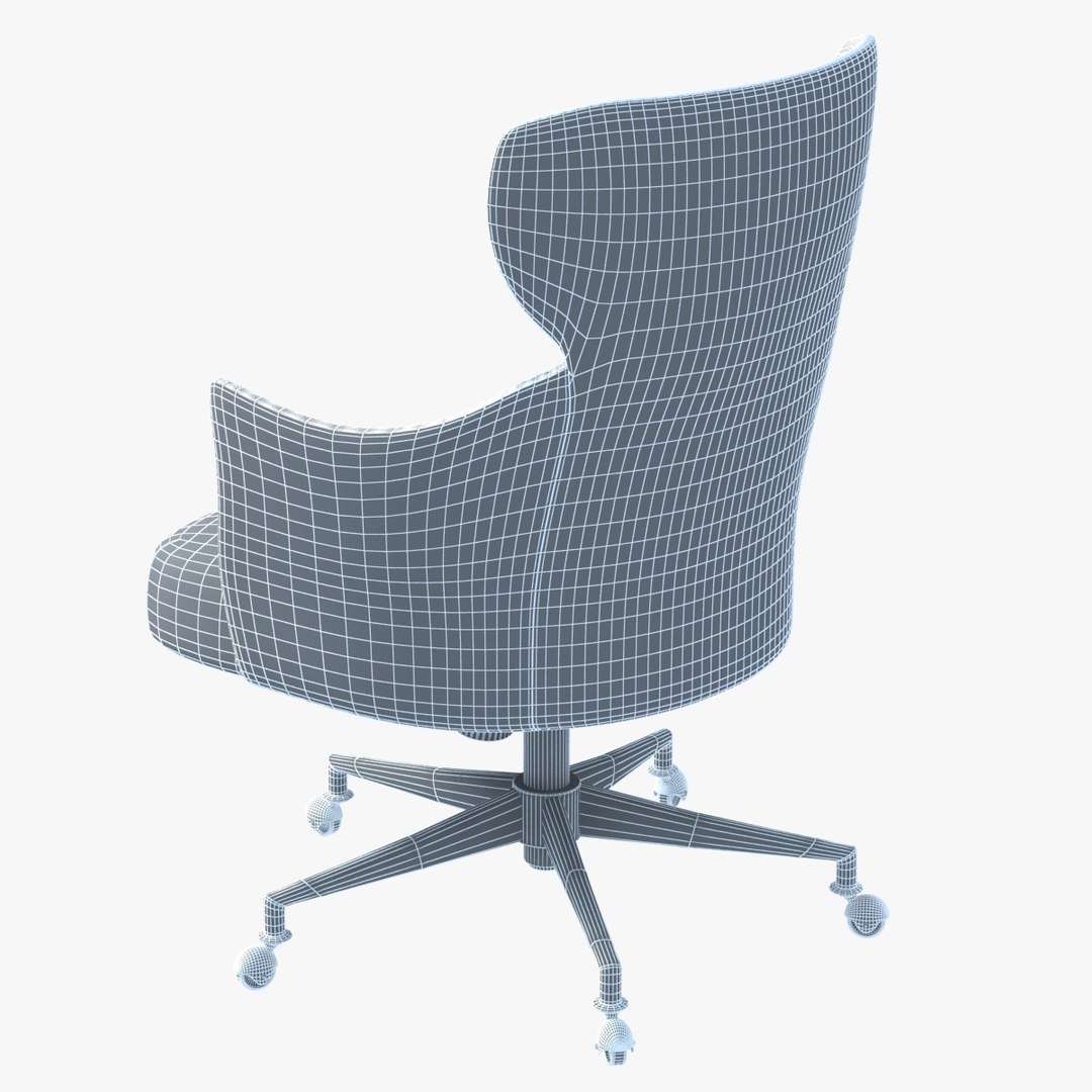 chair custom office leather 3d fbx
