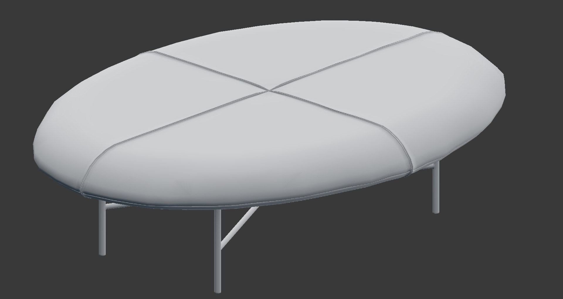 Leather Foot Stool 3D Model - TurboSquid 1196197
