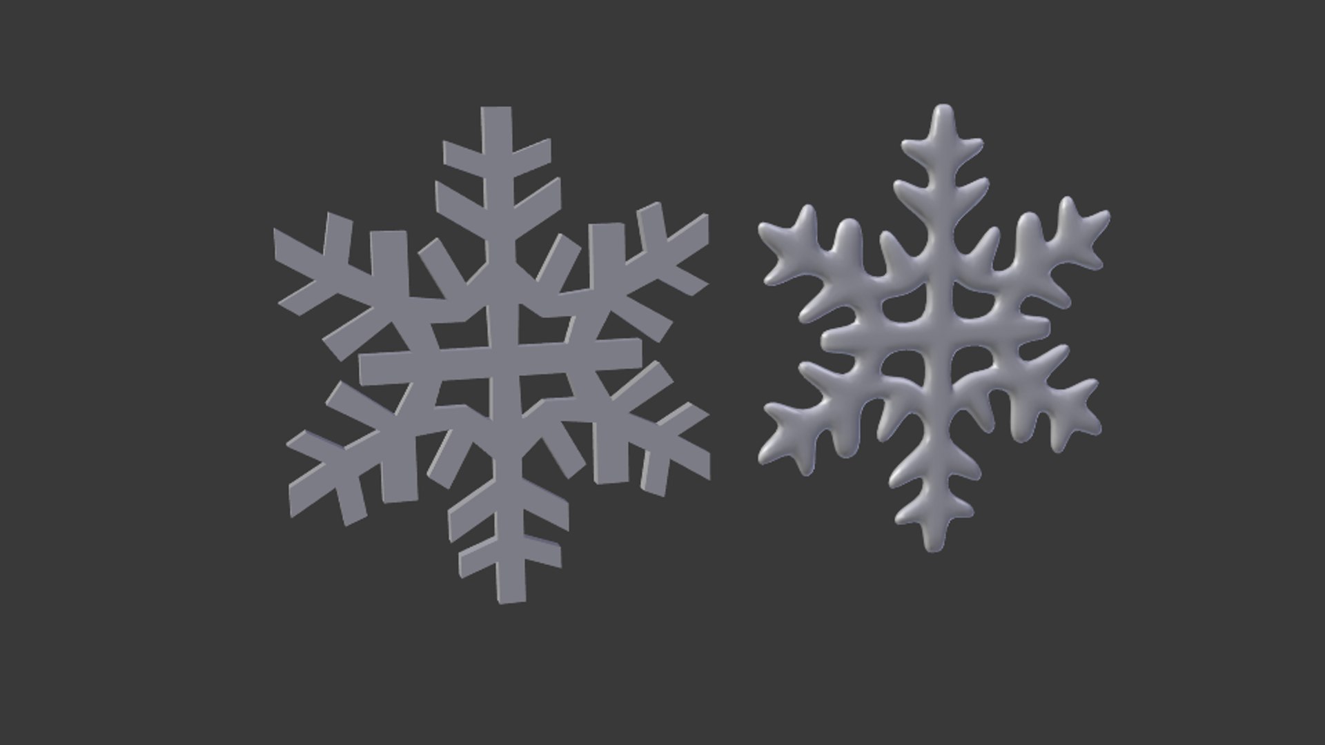 3d snow flake snowflake