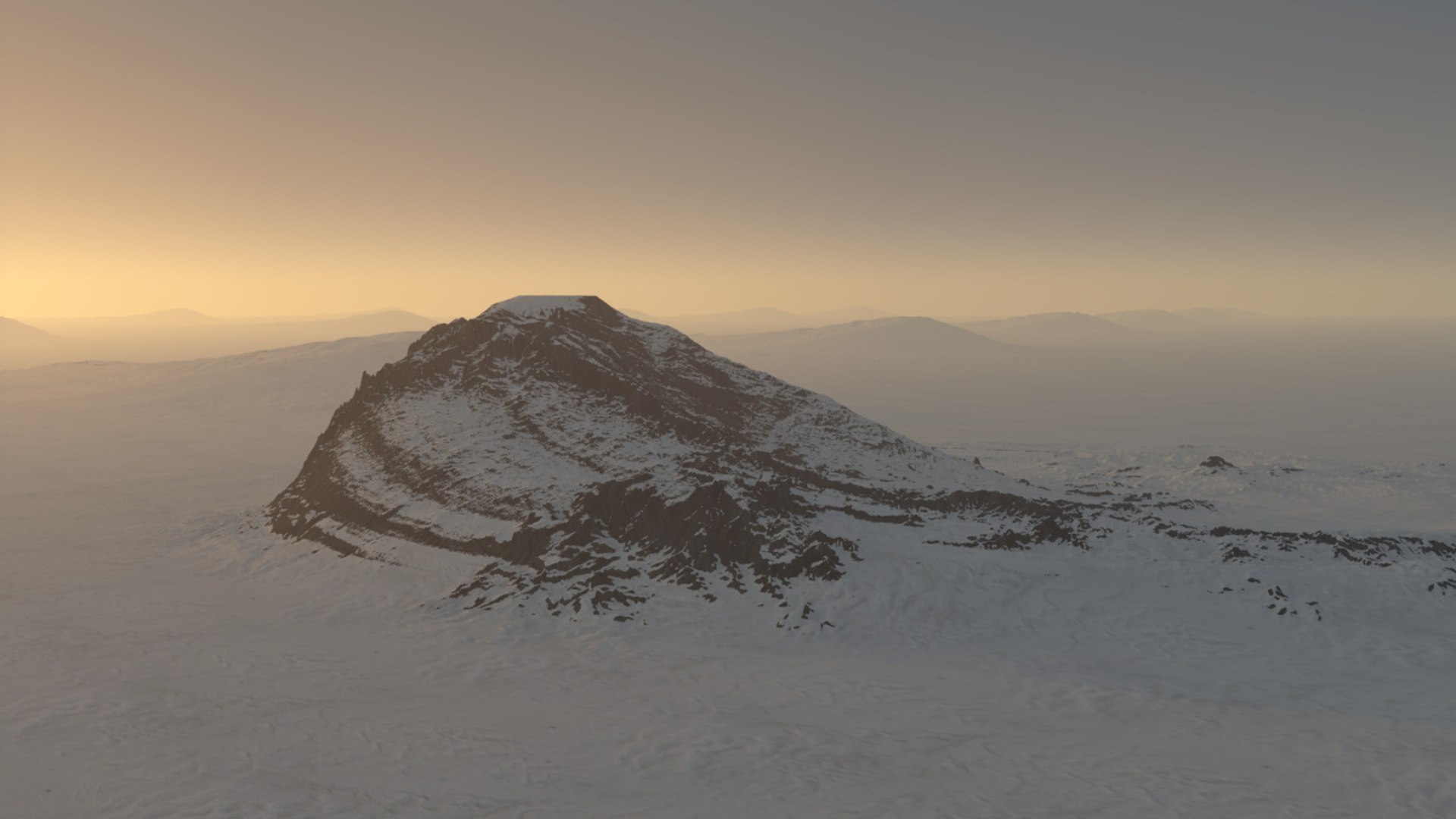 Snow Terrain 3D Model - TurboSquid 1497430