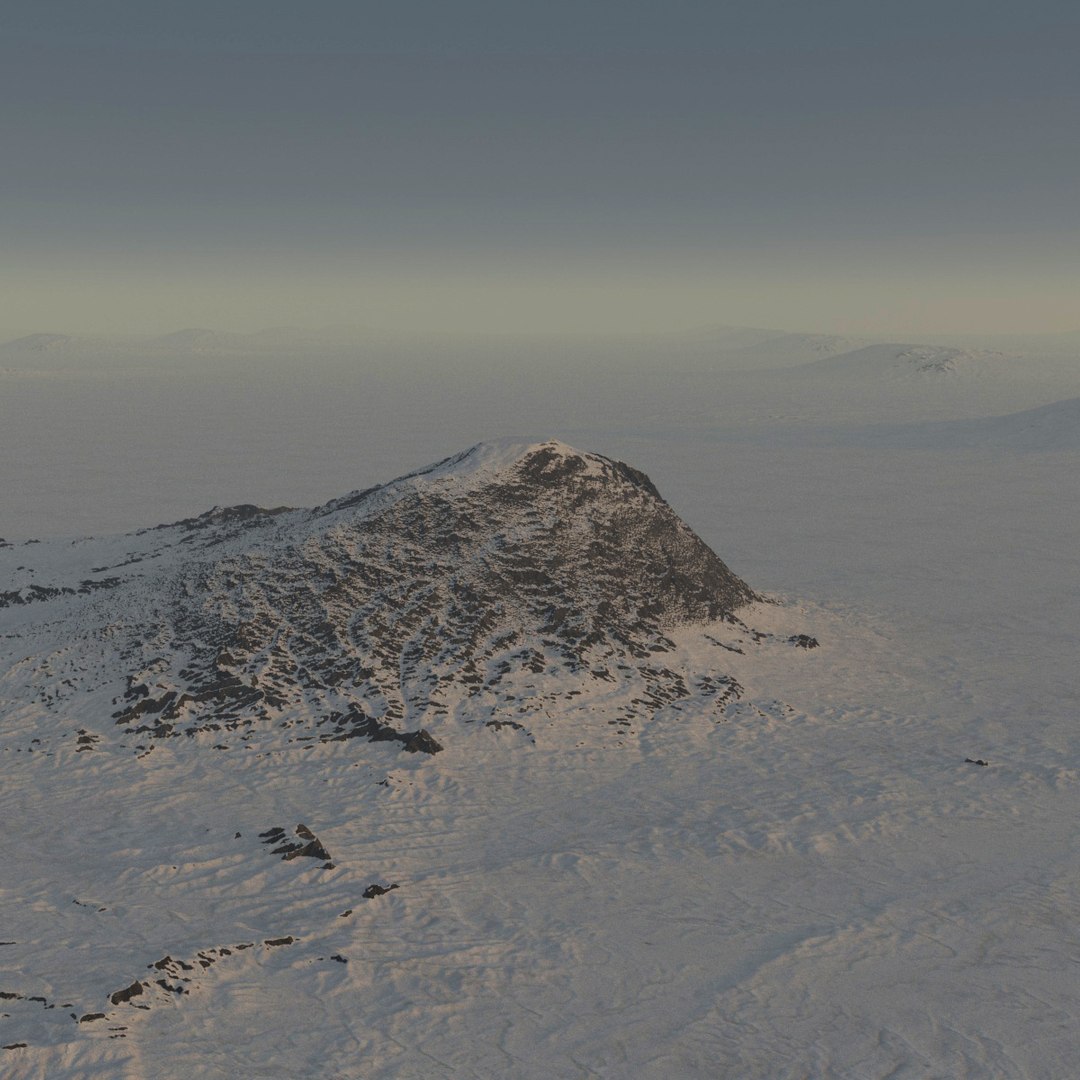Snow Terrain 3D Model - TurboSquid 1497430