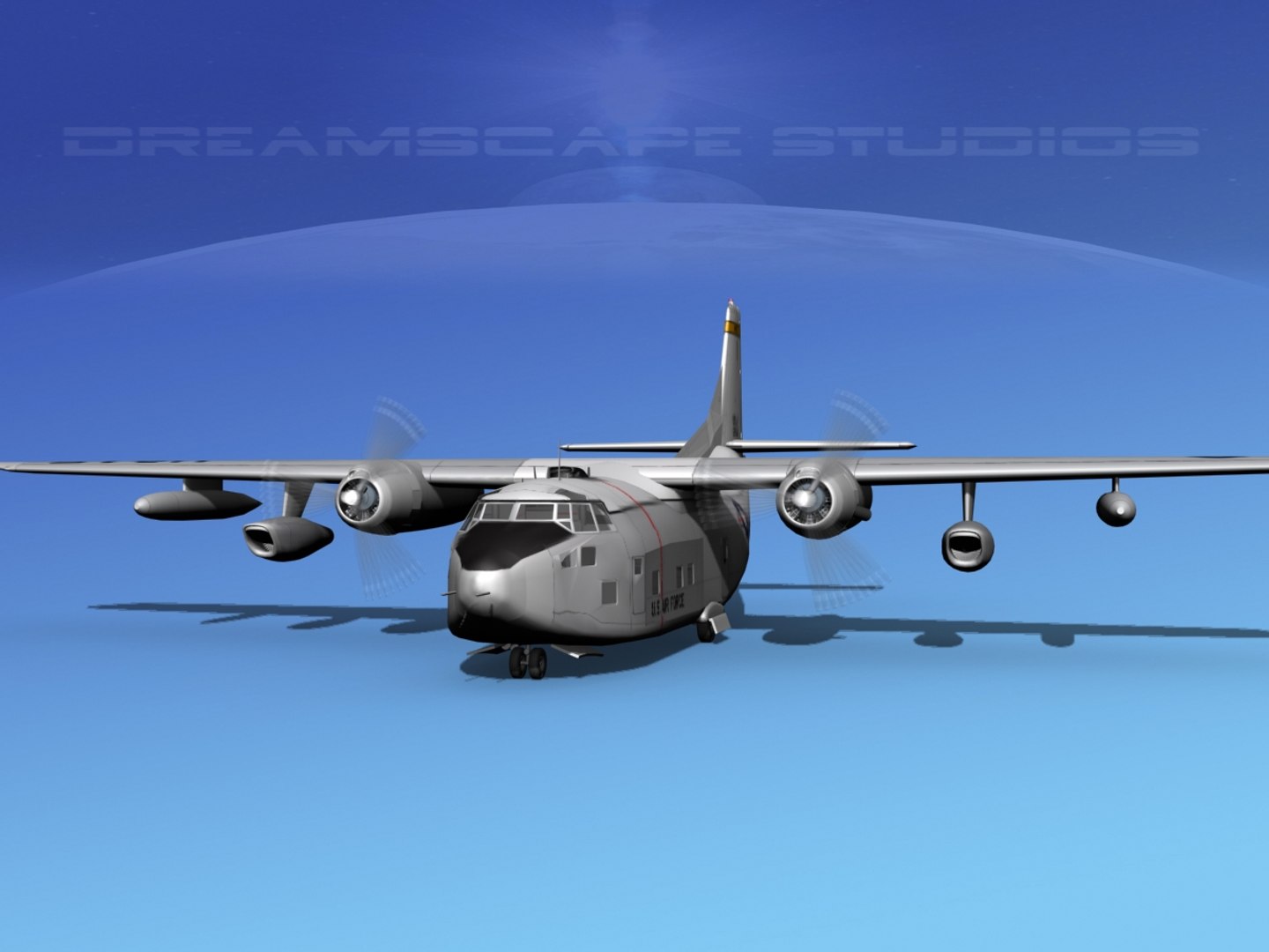 Aircraft Fairchild C-123 Provider 3D Model - TurboSquid 1307865