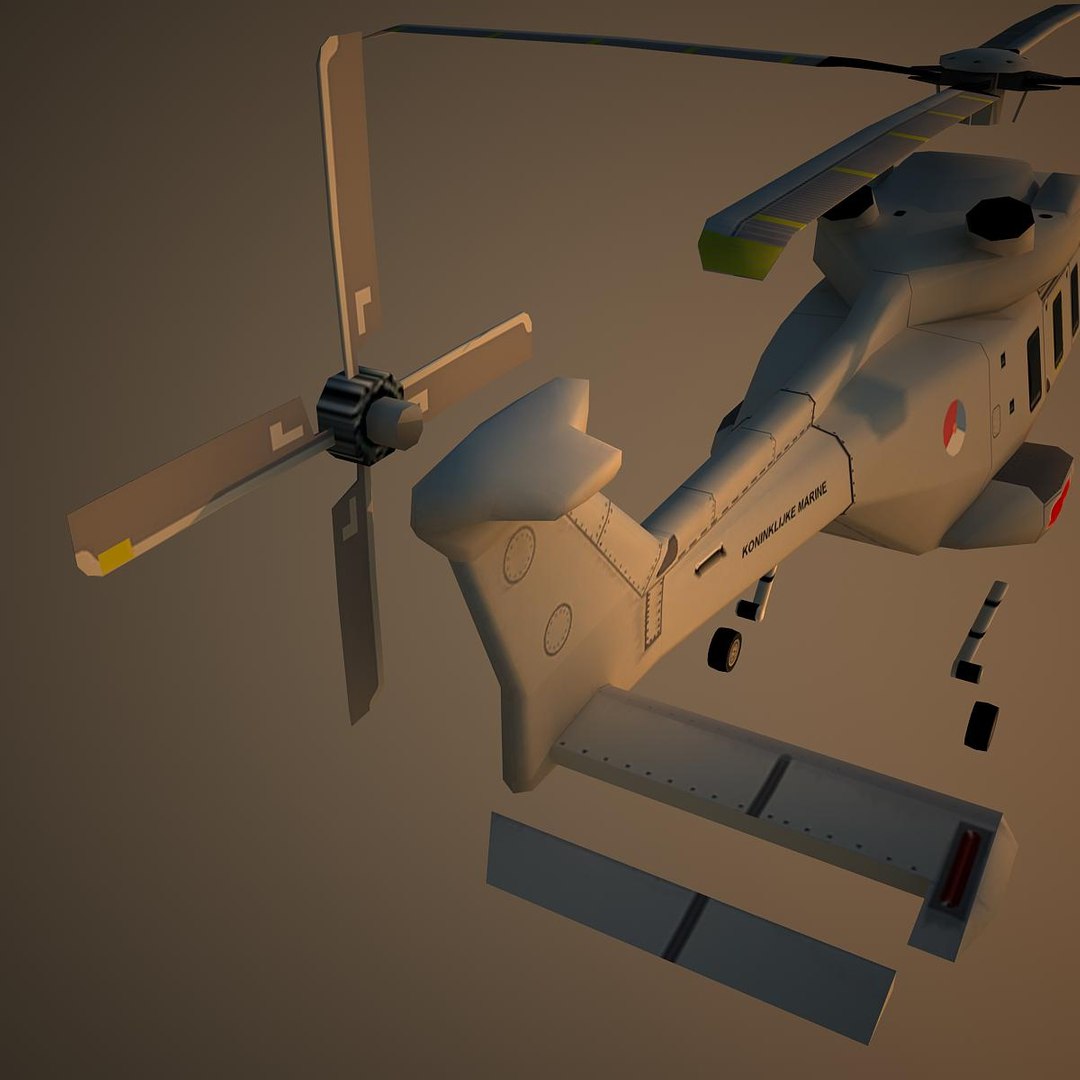 3d Model Nhindustries Nh90 Nrn Helicopter