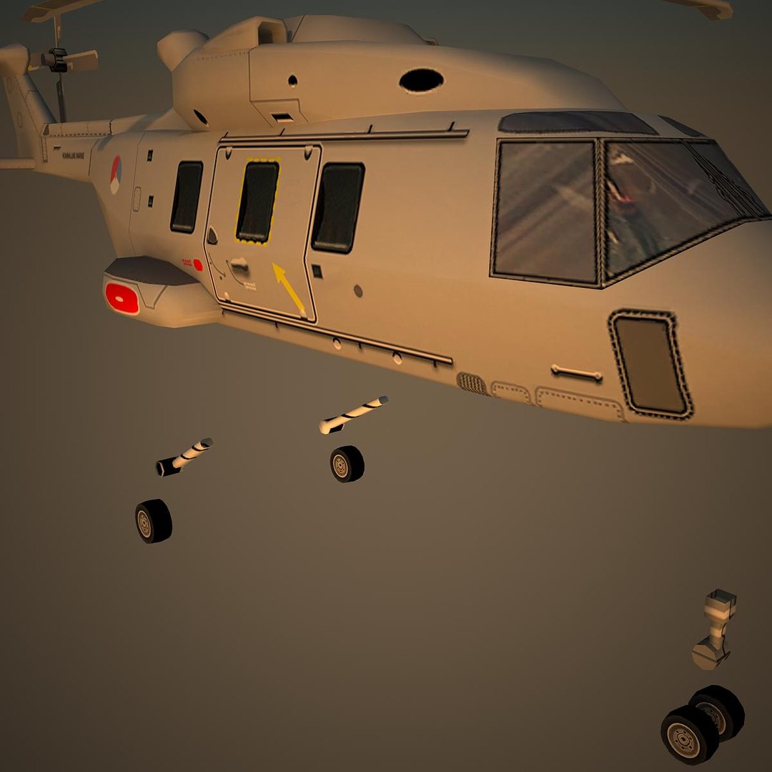 3d Model Nhindustries Nh90 Nrn Helicopter