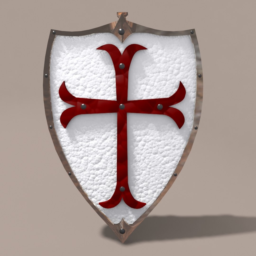 Shield Templar Knight 3d Model