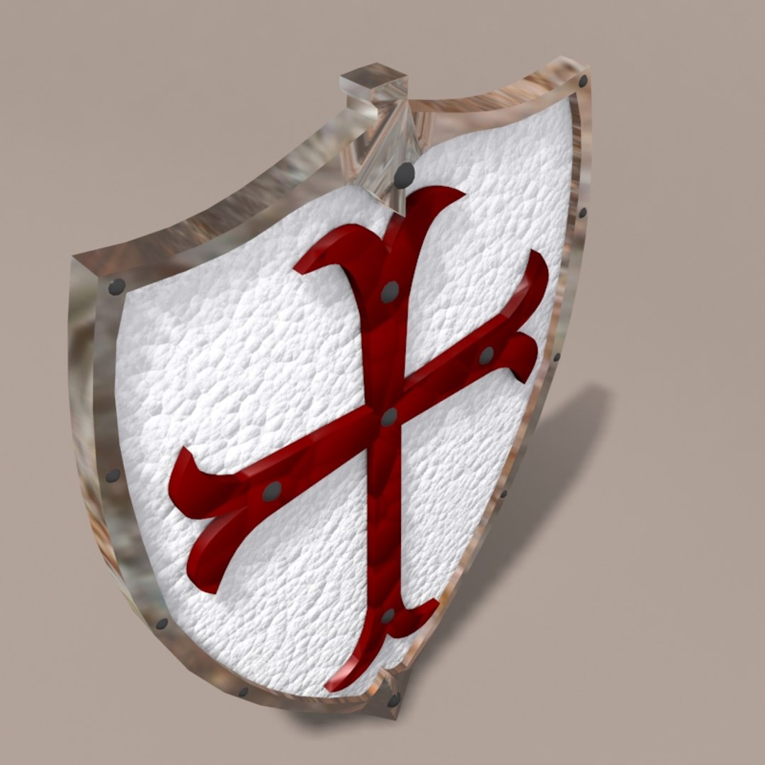 Shield Templar Knight 3d Model