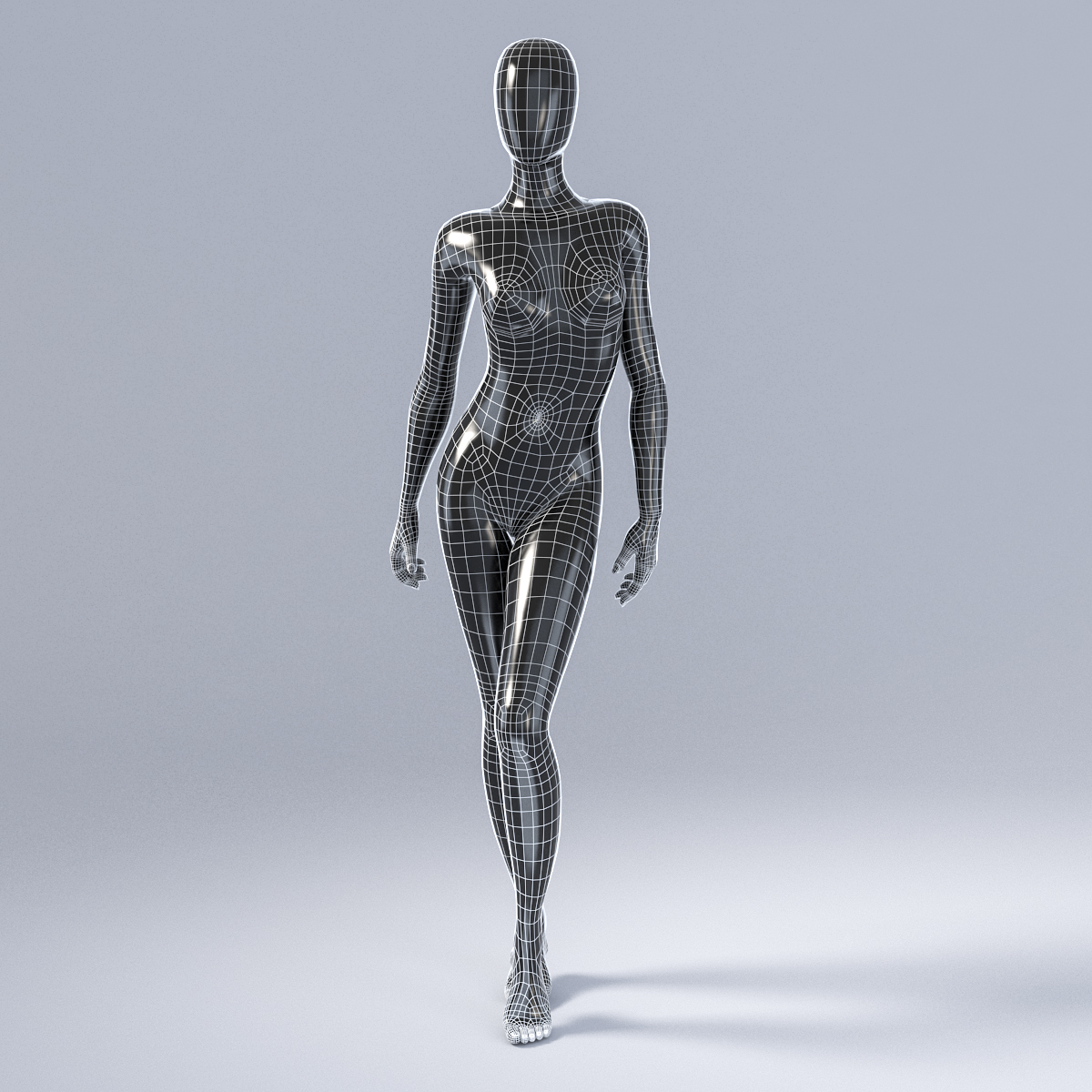 3d model female mannequin