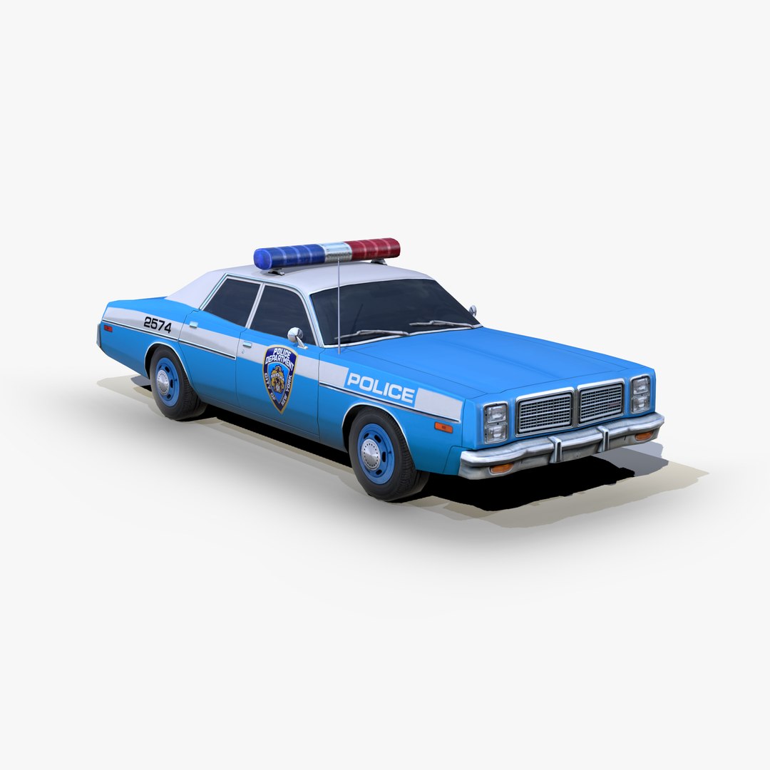3D dodge monaco 1977 police - TurboSquid 1706684