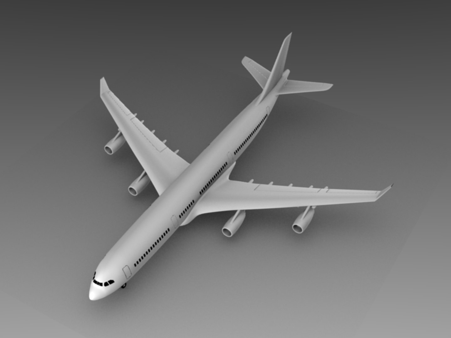 3d Model Airbus 340 300