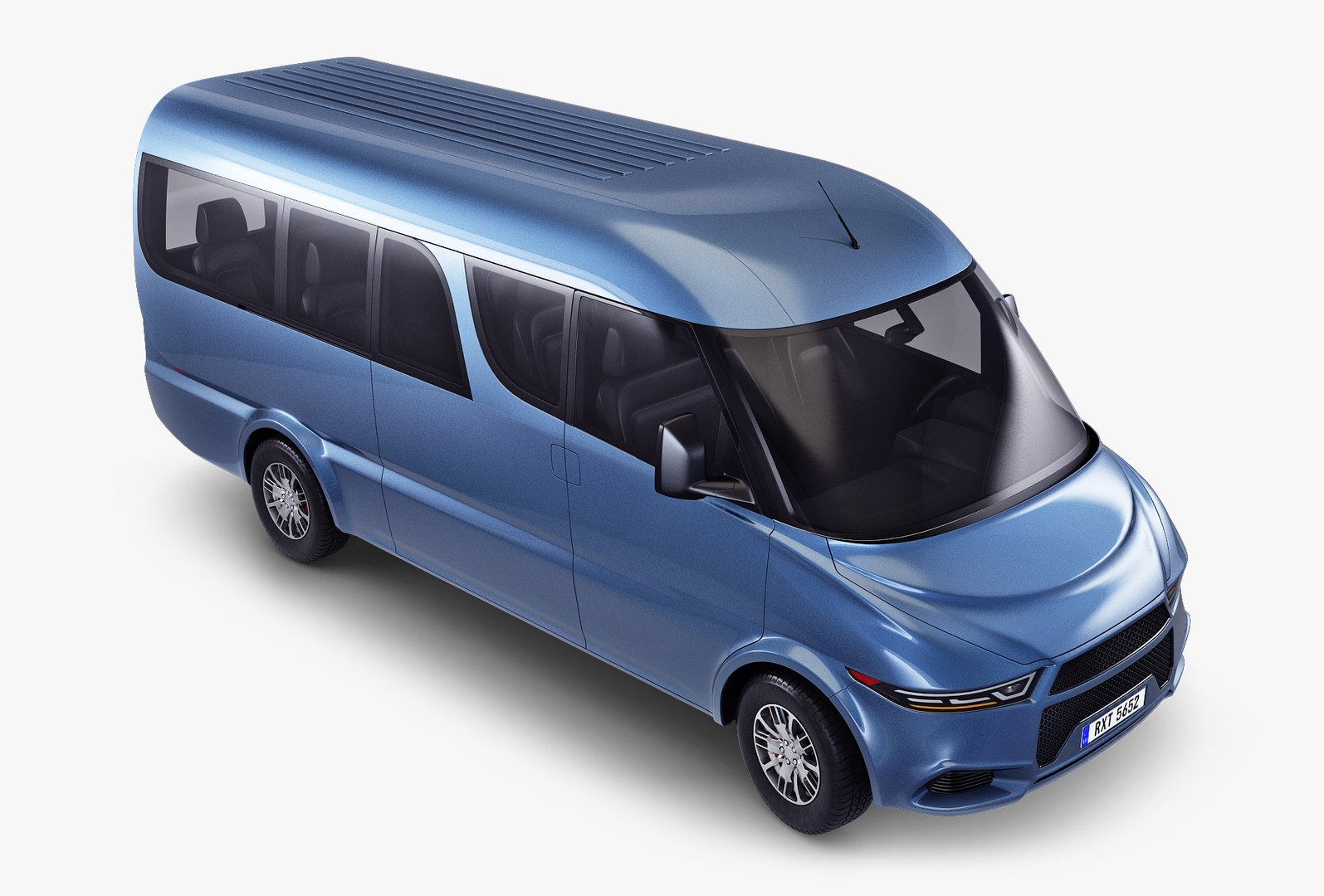 3D generic passenger van v model - TurboSquid 1650949