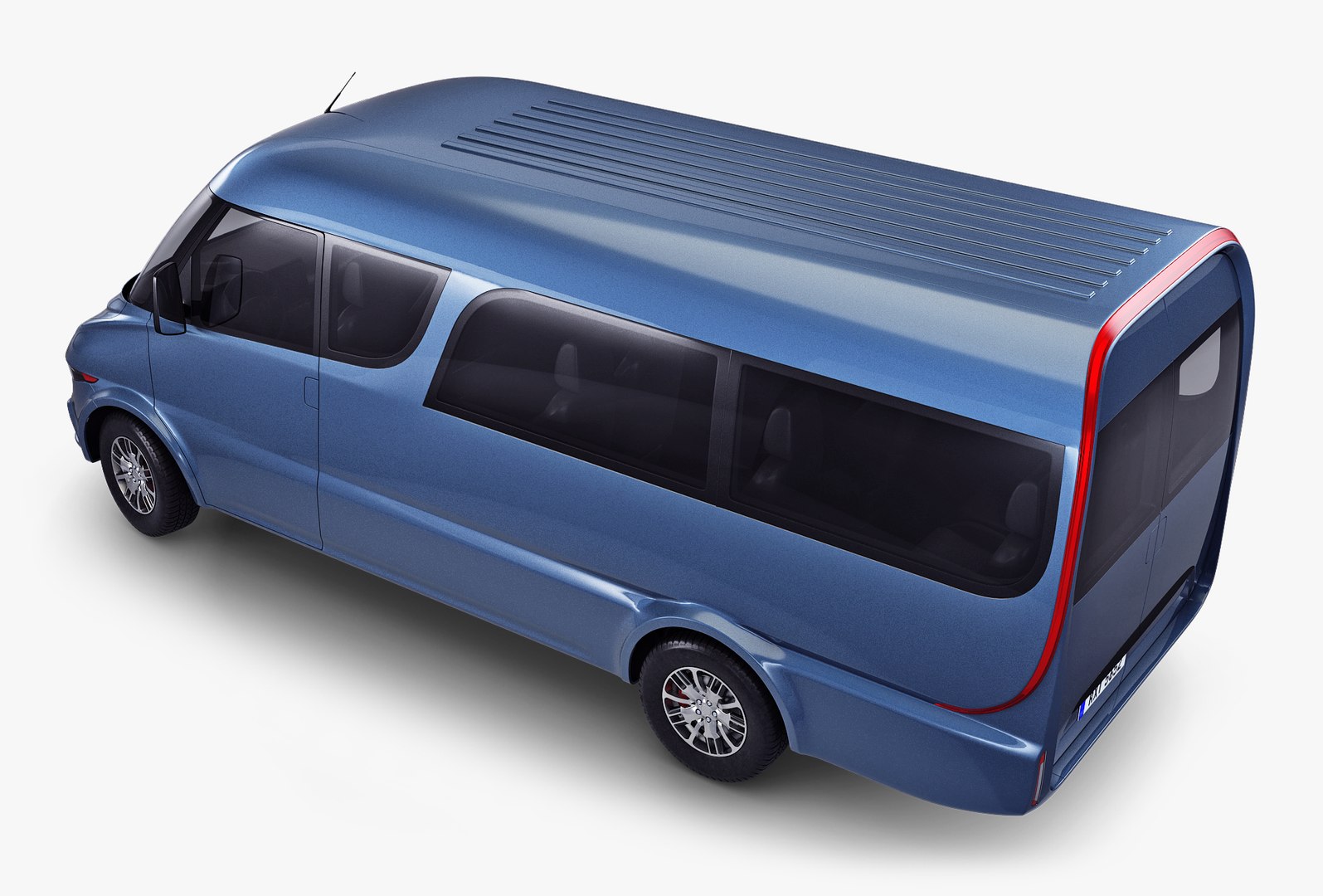 3D generic passenger van v model - TurboSquid 1650949