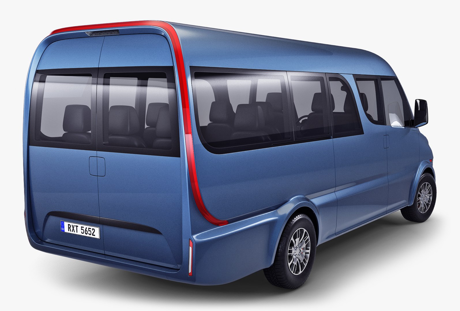 3D generic passenger van v model - TurboSquid 1650949