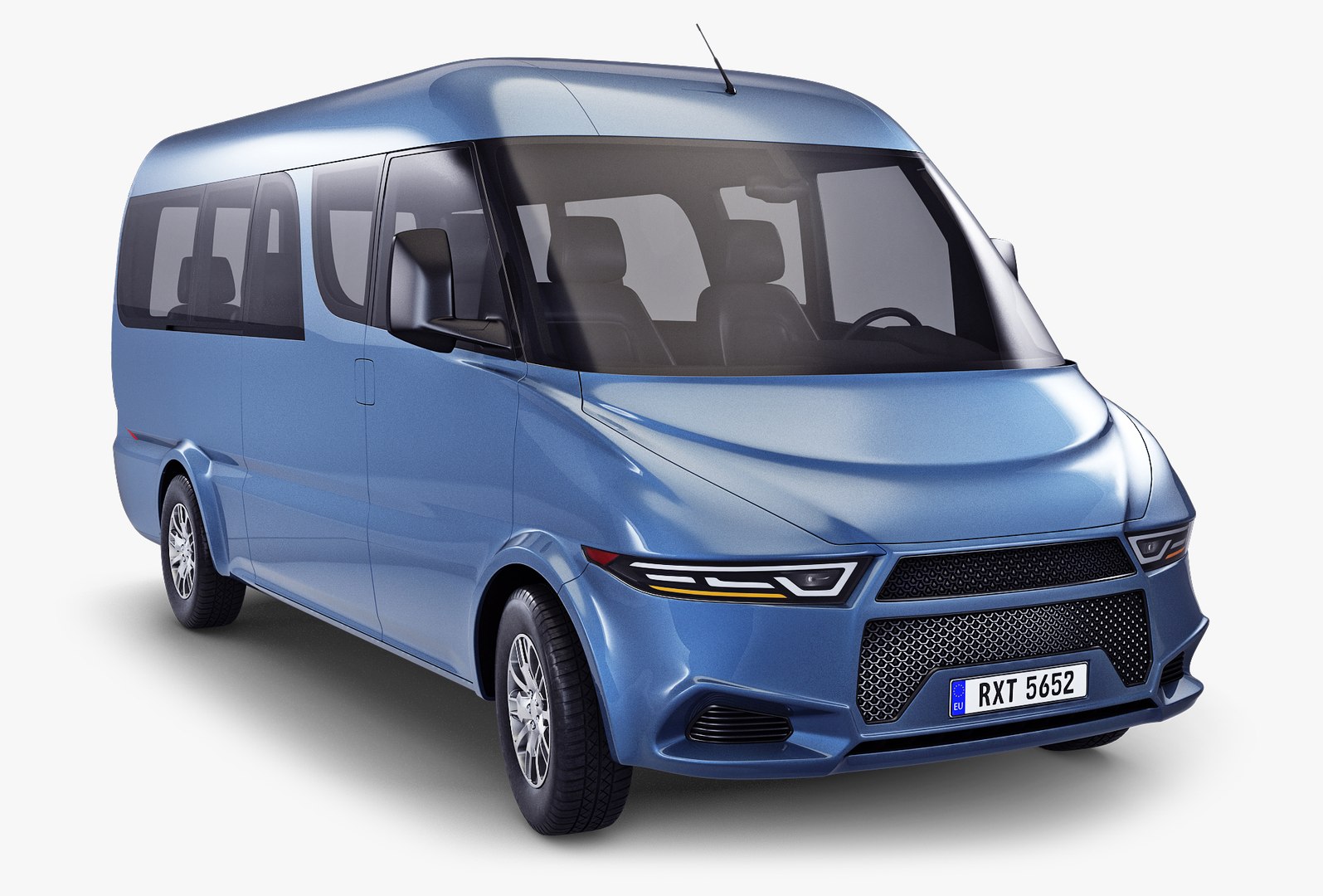 3D generic passenger van v model - TurboSquid 1650949