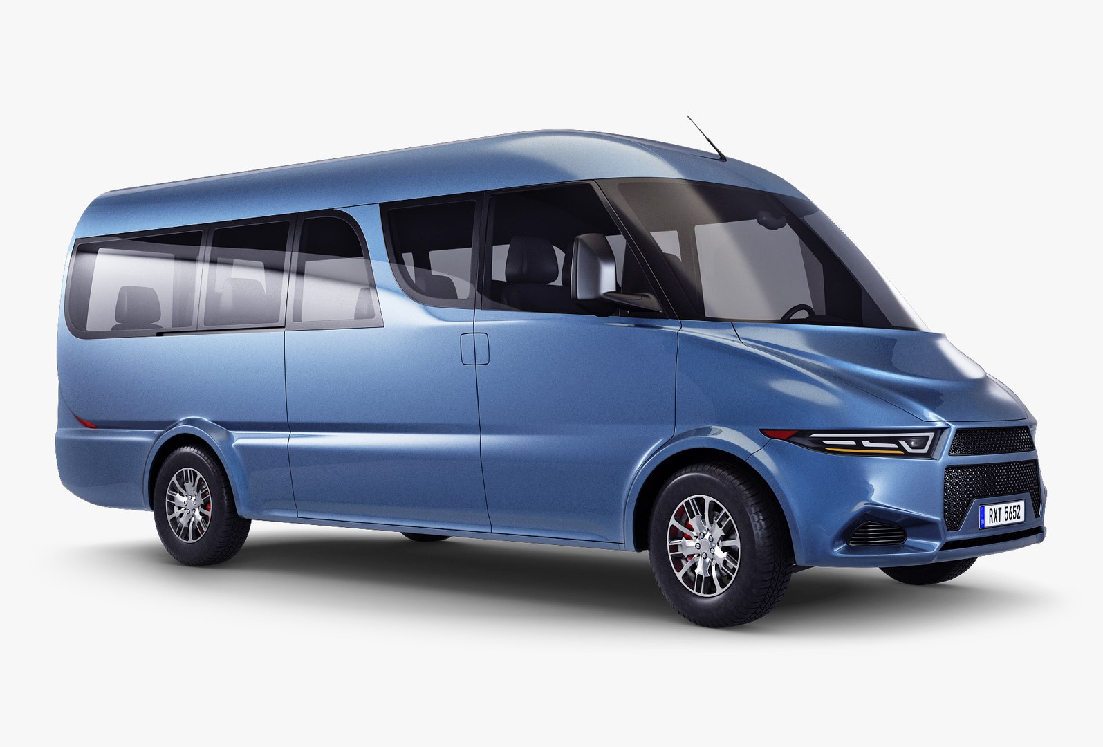 3D generic passenger van v model - TurboSquid 1650949