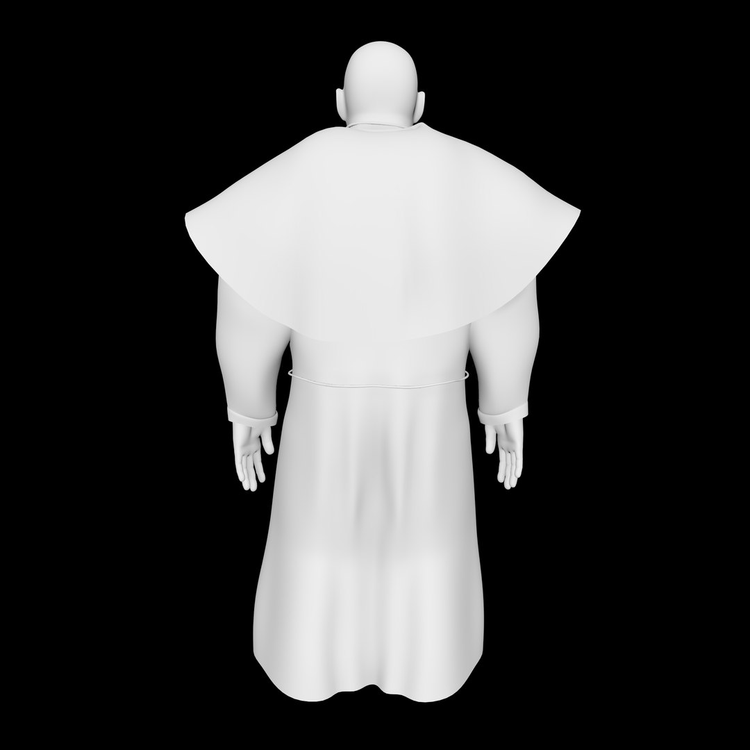Monk 3D Model - TurboSquid 1963515