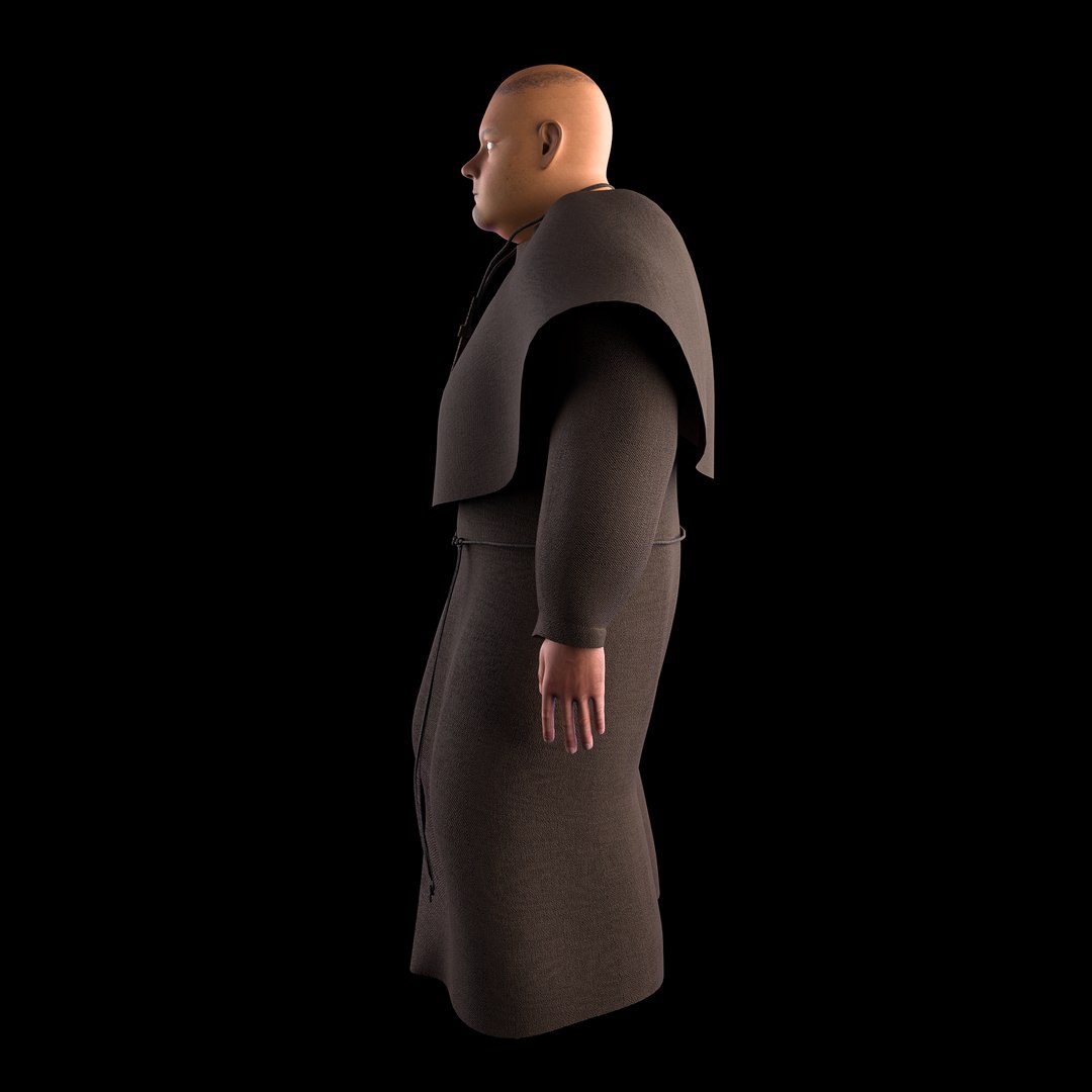Monk 3D Model - TurboSquid 1963515