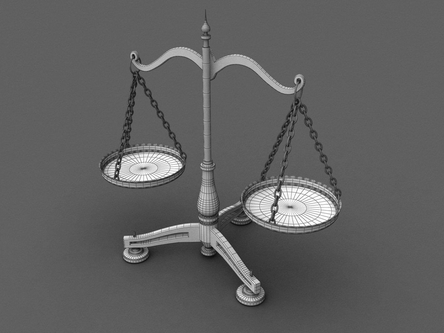 3d Max Balance Scale