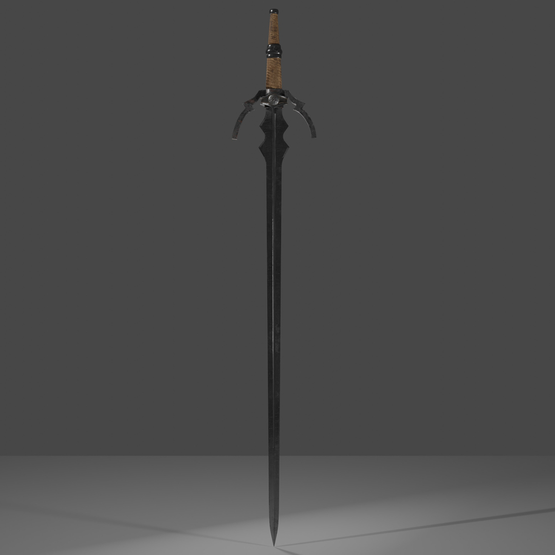 Witcher Silver Sword 3D Model - TurboSquid 2014364