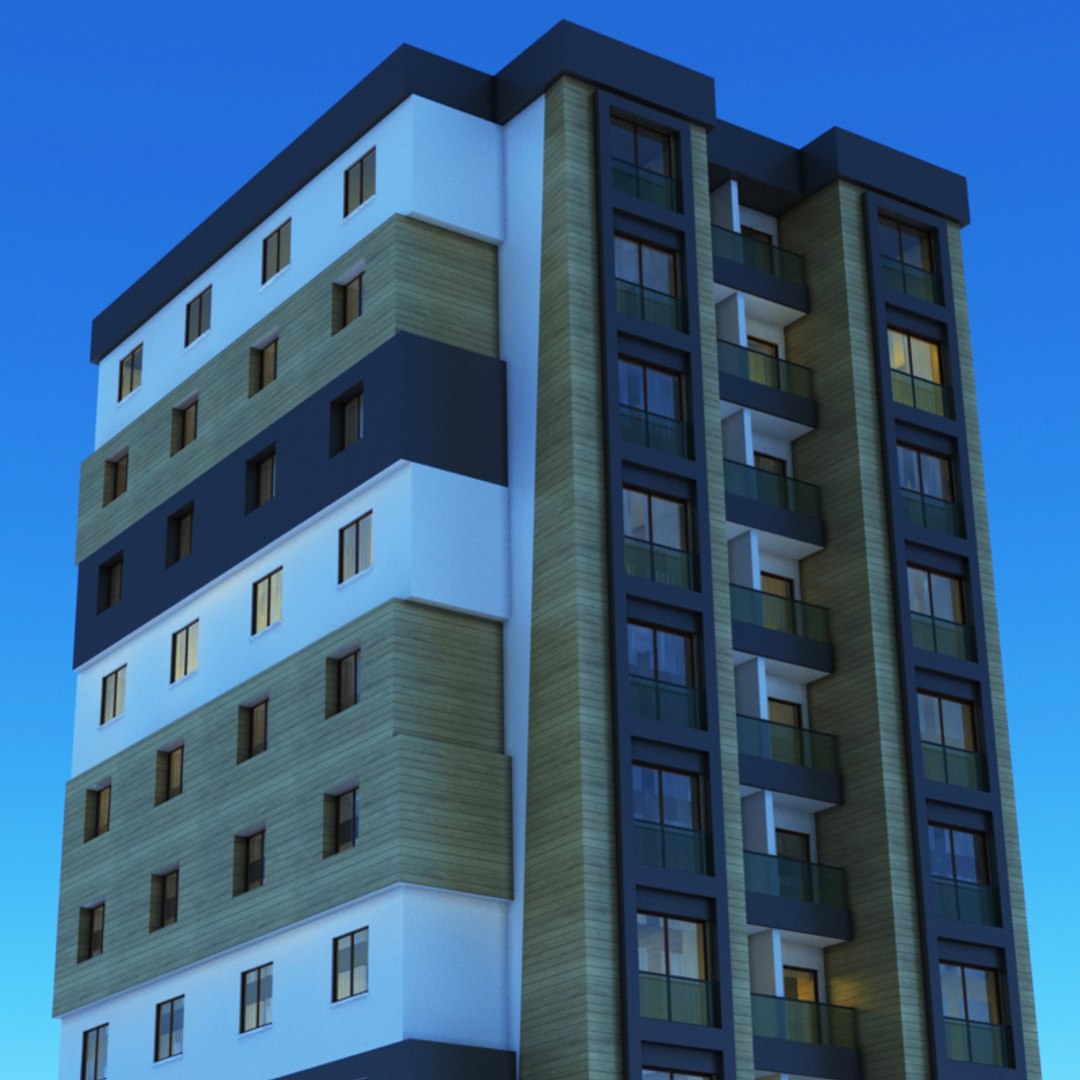 3D model modern building - TurboSquid 1378882