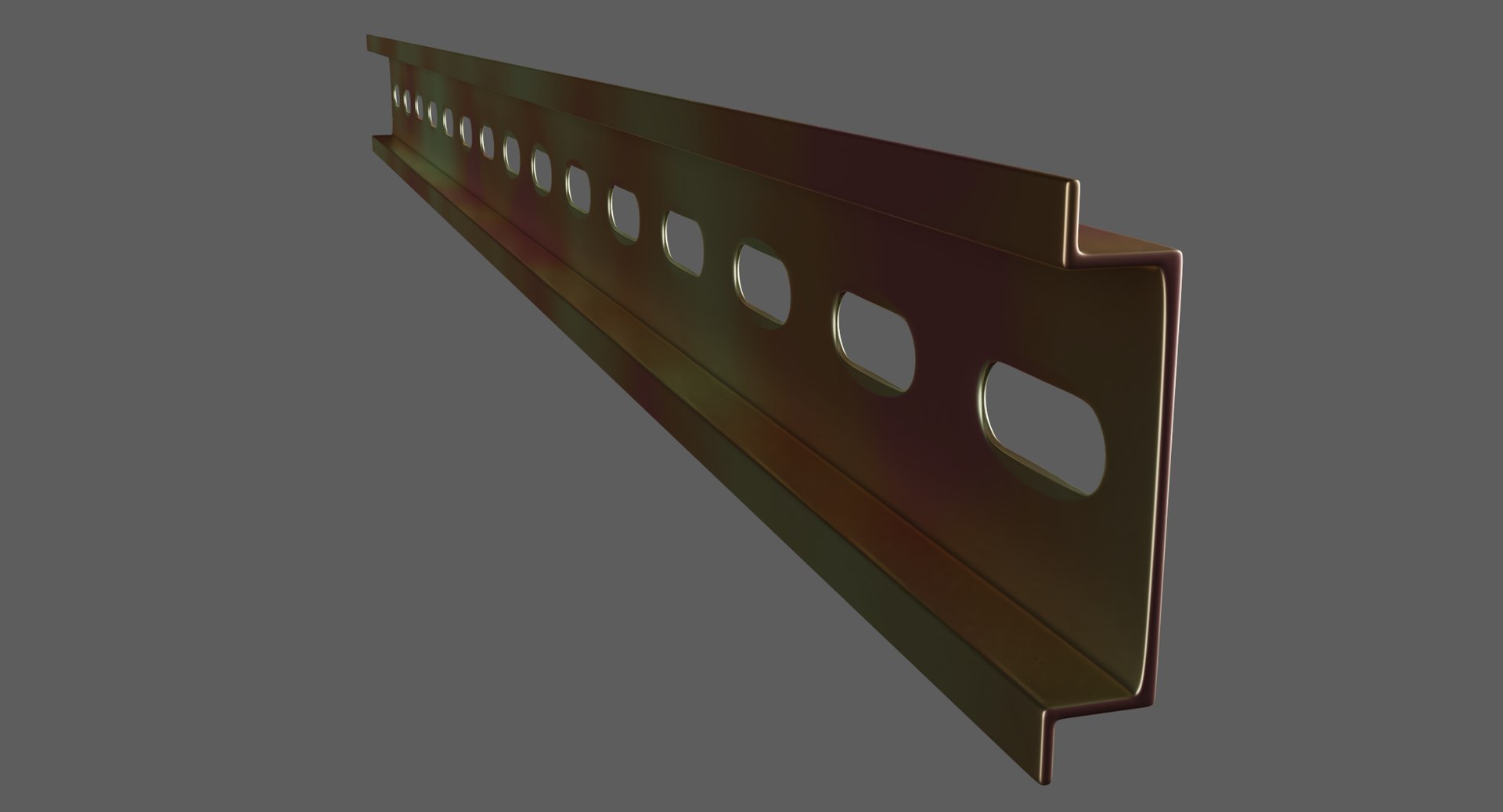 3D Din Rail Model - TurboSquid 1316302
