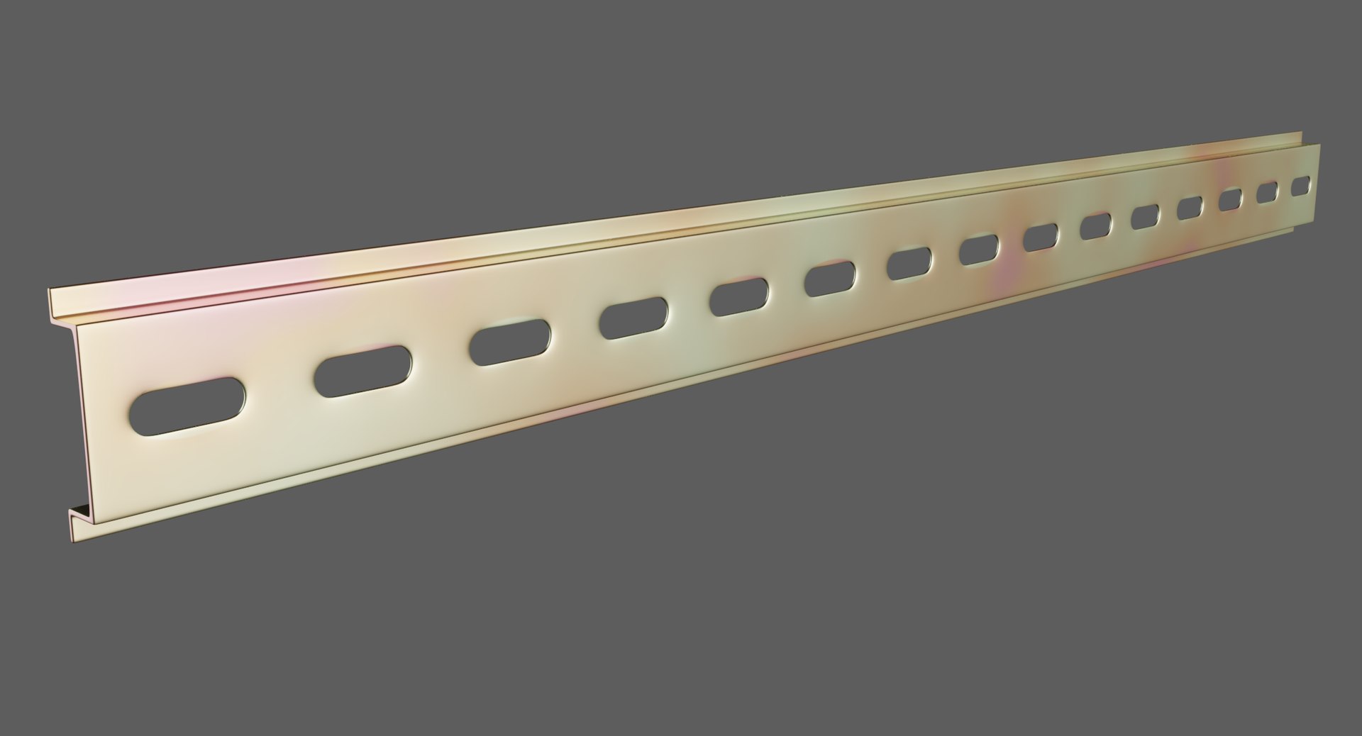 3D Din Rail Model - TurboSquid 1316302
