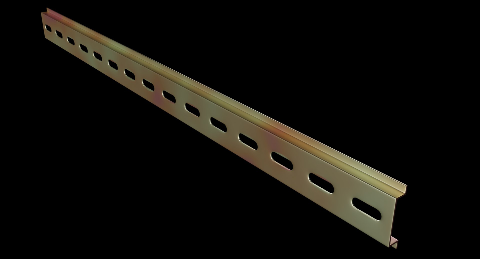 3D Din Rail Model - TurboSquid 1316302